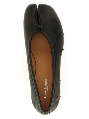 MAISON MARGIELA Tabi Ballet Flats In Grained Leather