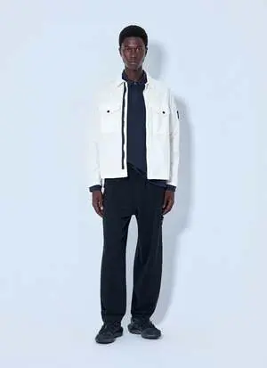 Stone Island Zip-front Overshirt With Flap Pockets