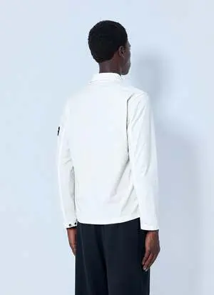 Stone Island Zip-front Overshirt With Flap Pockets