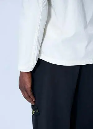 Stone Island Zip-front Overshirt With Flap Pockets