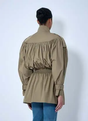 Chloé Gathered High-collar Jacket