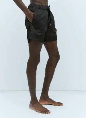 Moncler Logo Patch Swim Shorts