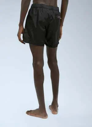 Moncler Logo Patch Swim Shorts - Black