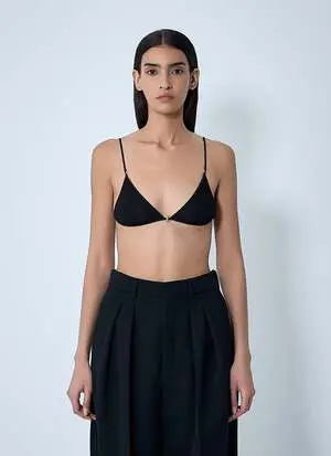 Saint Laurent Sheer Bra - Black