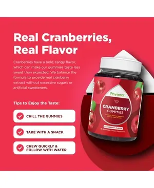 PHYTORAL Cranberry Extract Gummy Vitamins