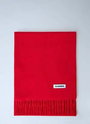 JIL SANDER Neck Warmers Mufflers Scarf - Red