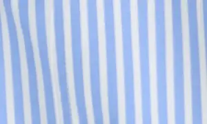 Lafayette 148 New York Stripe Cotton Zip Front Bomber Jacket