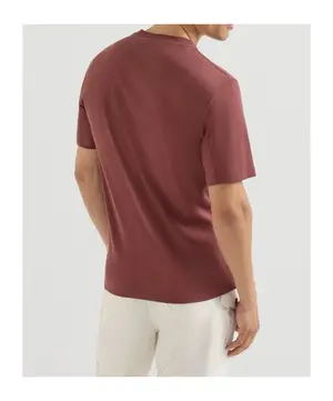 Brunello Cucinelli Cotton Jersey Crew Neck T-shirt With Logo