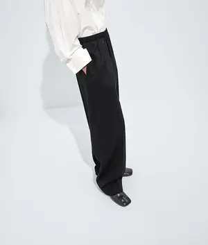 Bottega Veneta Wool Grain De Poudre Pants
