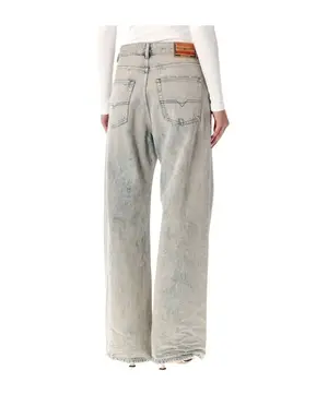 DIESEL® 1996 D-sire-yu Distressed Wide Leg Jeans