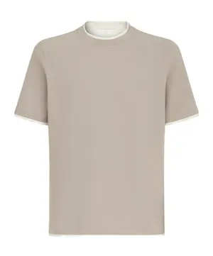 Brunello Cucinelli Cotton Crew-neck T-shirt - Gray