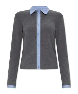 GUCCI Gucci Logo-Embossed Cardigan