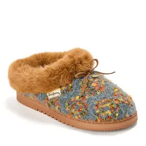 DEARFOAMS Daphne Knit Clog Slippers - Grey