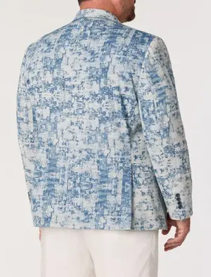 TALLIA Big & Tall Denim Blazer