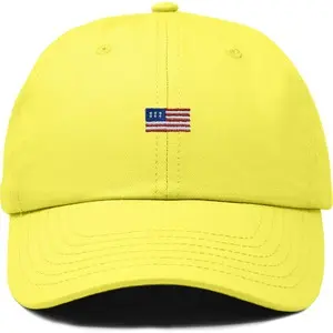 DALIX Dalix USA Flag Embroidered Cotton Dad Hat Yellow