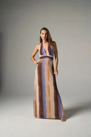 JBQ Sage Dress - Blue Multi