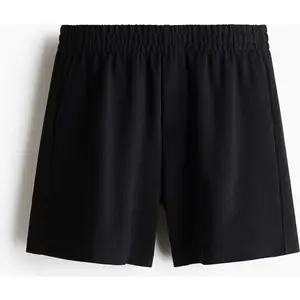 H&m Relaxed Fit Interlock Shorts - Black