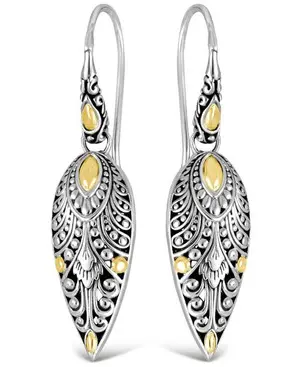 DEVATA Angel Wings Earrings In Sterling And 18k Gold