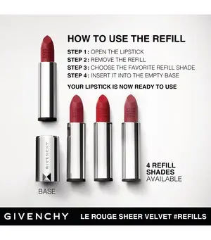 Givenchy Le Rouge Sheer Velvet Refillable Matte Lipstick
