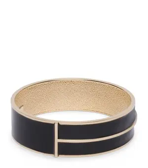 TOM FORD Wide Enamel Bangle - Black