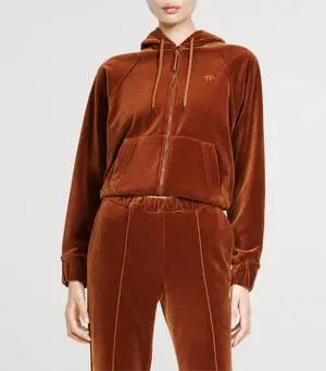 TOM FORD Velour Zip-up Hoodie