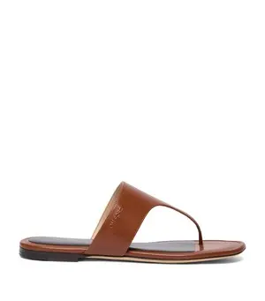 TOM FORD Calf Leather Julianne Sandals - Brown