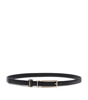 TOM FORD Leather T Icon Belt - Black