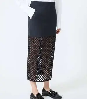 Max Mara Woven Midi Skirt