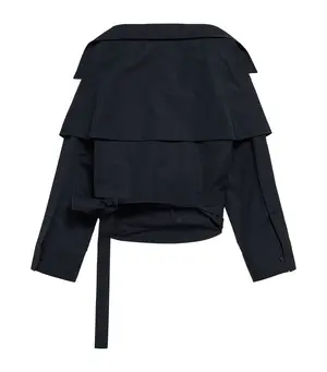 Balenciaga Cotton Off-the-shoulder Asymmetric Shirt