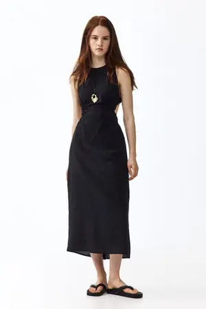 H&m Open-back Maxi Dress