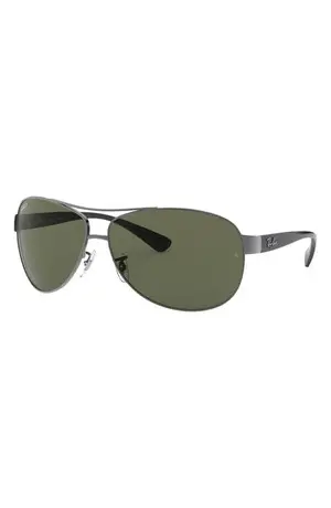 Ray-ban 67mm Oversize Polarized Aviator Sunglasses