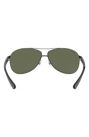 Ray-ban 67mm Oversize Polarized Aviator Sunglasses