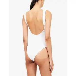 Hunza G Burberry X One Piece Swimsuit With Ring Hardware - White