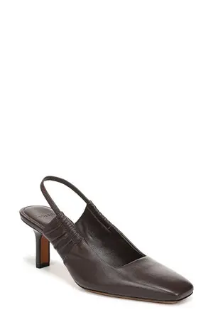 Vince Ven Leather Slingback Pump Ganache
