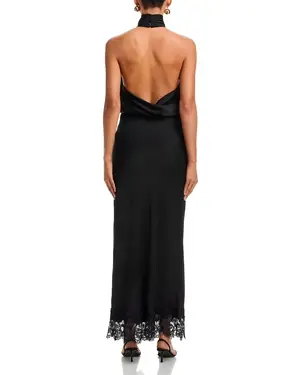 Bardot Elisan Lace Satin Maxi Skirt
