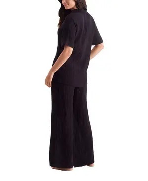 MIMI FLAMINGO Bliss Gauze Vista Shirt - Black