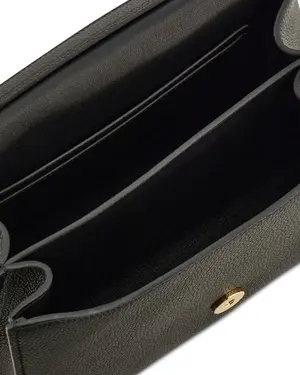 FERRAGAMO Double Gancino Small Leather Top Handle Bag