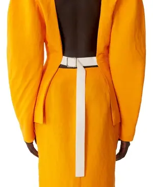 LANVIN Paper And Viscose Open-back Jacket