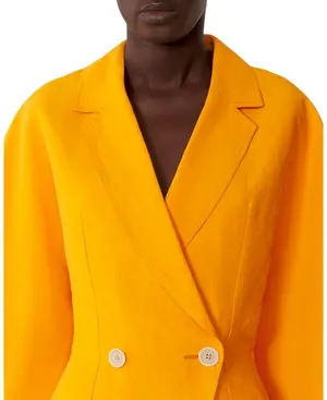 LANVIN Paper And Viscose Open-back Jacket