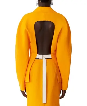 LANVIN Paper And Viscose Open-back Jacket