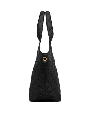 Saint Laurent Icare Quilted Leather Medium Bag - Black