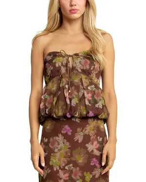 ELEVATOR DISCO Capulet Printed Tube Top