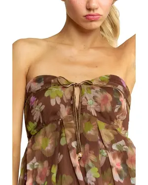 ELEVATOR DISCO Capulet Printed Tube Top