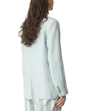FORTE_FORTE Linen Peak Lapel Jacket