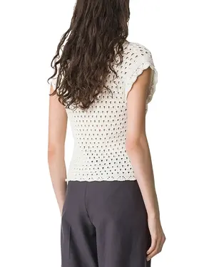 FORTE_FORTE Openwork Top