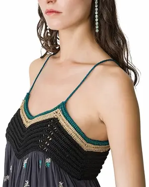 FORTE_FORTE Voile Bustier Dress