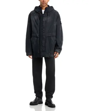 Stone Island Capospalla Hand Sprayed Hooded Parka Jacket