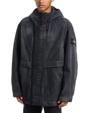 Stone Island Capospalla Hand Sprayed Hooded Parka Jacket