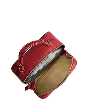 Altuzarra Tack Trunk Leather Top Handle Bag - Deep Cherry