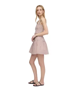 Hill House Home The Azalea Mini Dress - Cognac Gingham